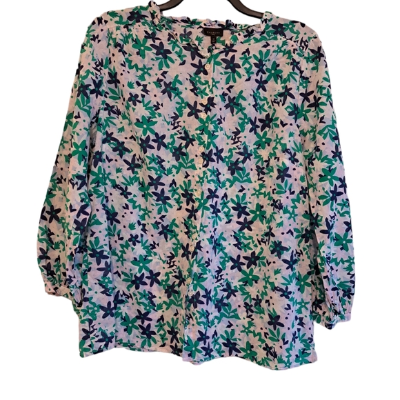 Talbots | Tops | Talbots Floral Blouse | Poshmark